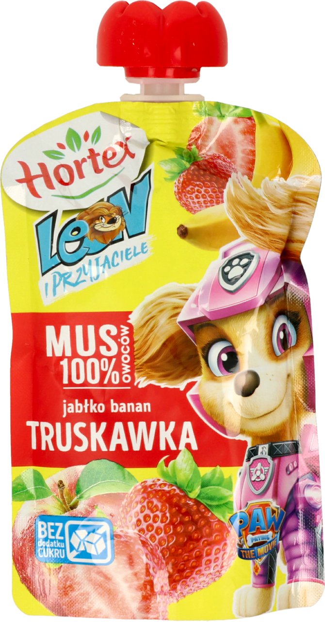 HORTEX LEON, , mus w tubce, owocowy, jabłko, banan, truskawka, 100 g | Drogeria Rossmann.pl