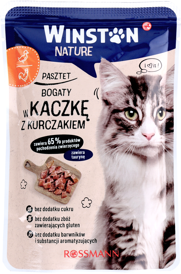 WINSTON, Nature , karma pełnoporcjowa mokra dla dorosłych kotów, z ...