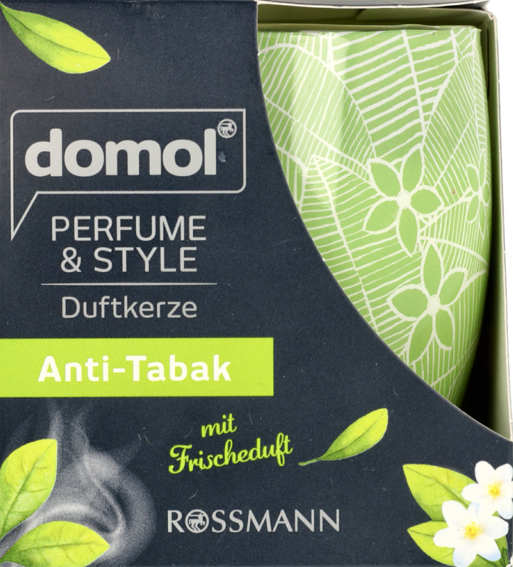 DOMOL, Perfume & Style , świeca zapachowa antynikotynowa o świeżym ...