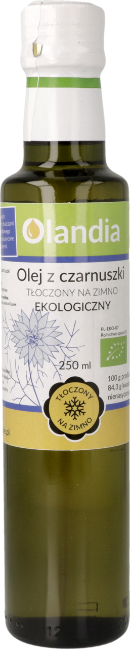 OLANDIA, olej z czarnuszki tłoczony na zimno, ekologiczny, 250 ml | Drogeria Rossmann.pl