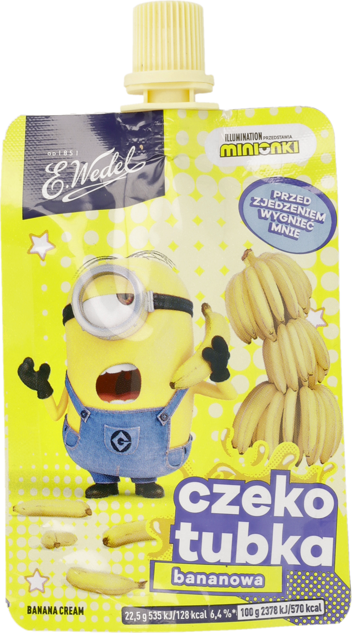 WEDEL, , czekotubka bananowa, 45 g | Drogeria Rossmann.pl