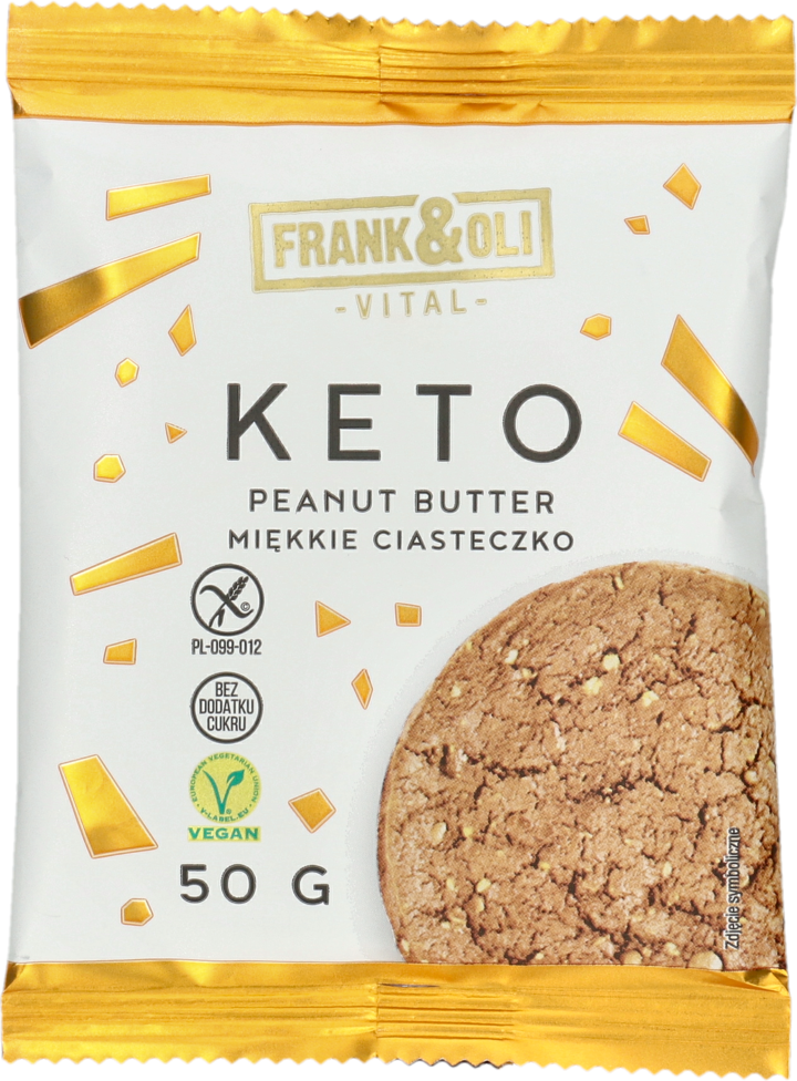 FRANK & OLI, Vital Keto, ciastko z Pastą Orzechową, 50 g | Drogeria ...
