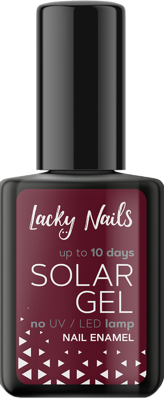 LACKY NAILS, Solar Gel , lakier do paznokci, nr 14 Merlot, 10 ml ...