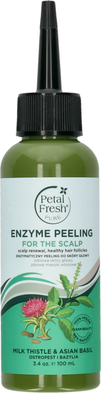 PETAL FRESH PURE, peeling enzymatyczny do skóry głowy, ostropest i ...
