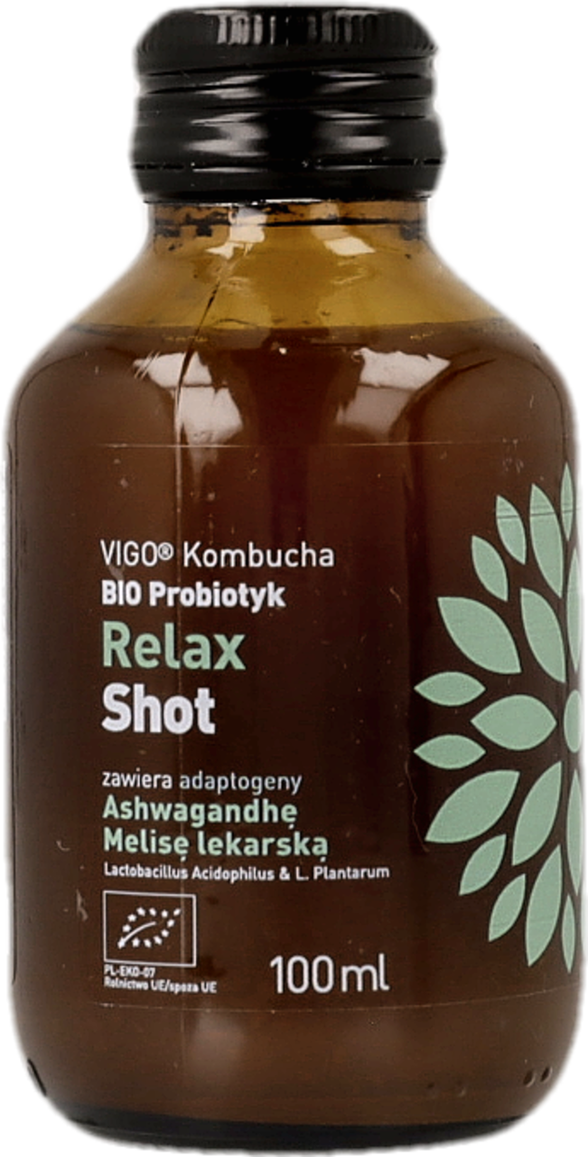 VIGO KOMBUCHA, BIO Probiotyk Relax Shot, 100 ml | Drogeria Rossmann.pl