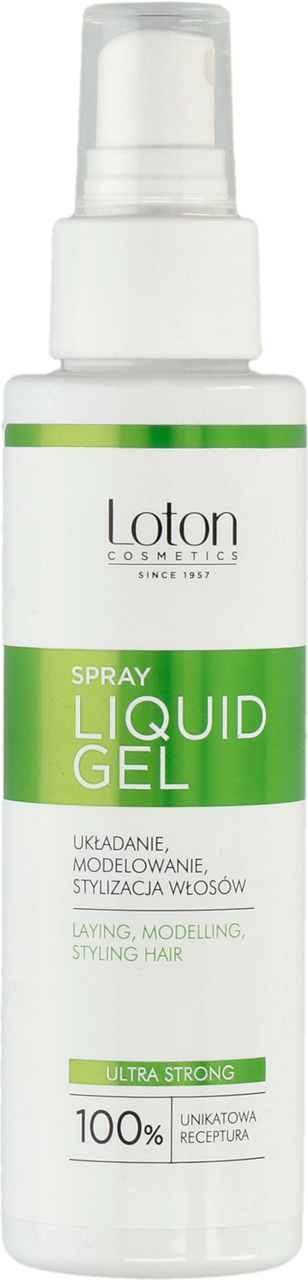 LOTON COSMETICS, , żel-spray do stylizacji włosów, Ultra Strong, 125 ml ...