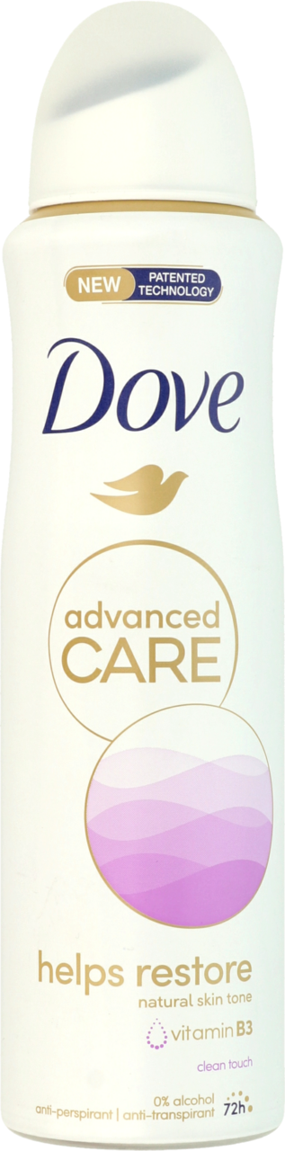 DOVE, Advanced Care , antyperspirant w aerozolu, Help Restore, 150 ml ... DOVE, Advanced Care , antyperspirant w aerozolu, Help Restore, 150 ml ...