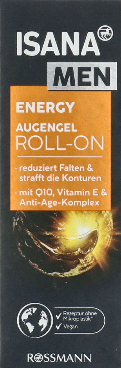 ISANA MEN, Energy , roller pod oczy, 15 ml | Drogeria Rossmann.pl