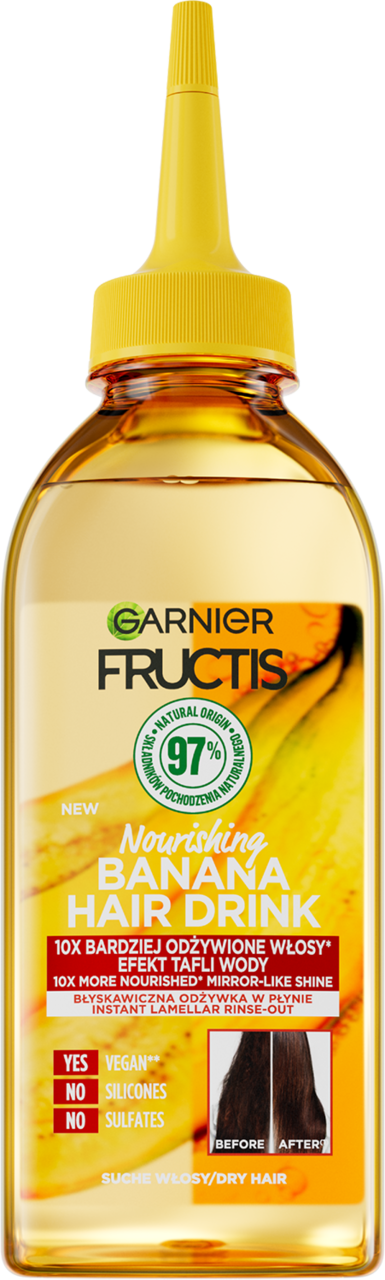 GARNIER FRUCTIS, , błyskawiczna odżywka do włosów w płynie, odżywcza ...