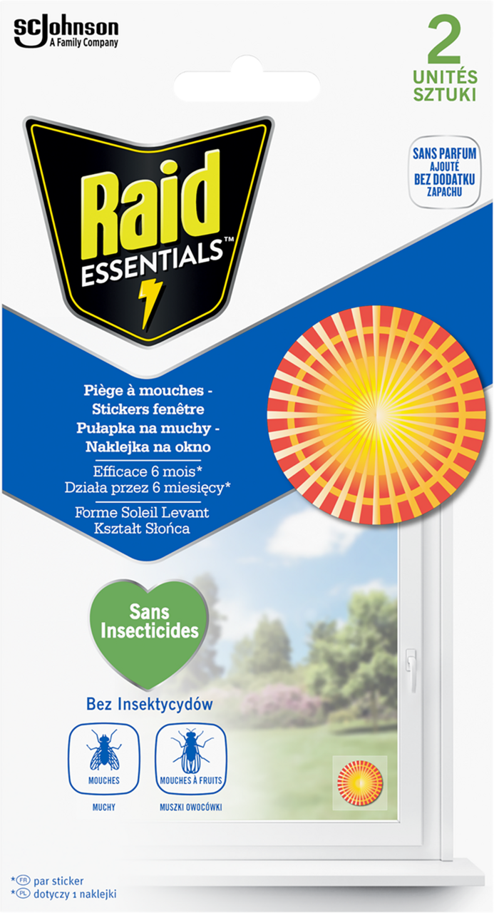 RAID, , pułapka na muchy, słońce, 2 szt | Drogeria Rossmann.pl