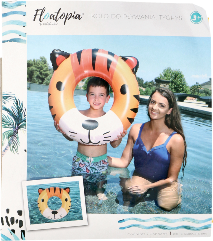 FLOATOPIA, , koło dmuchane tygrys, 1 szt. | Drogeria Rossmann.pl