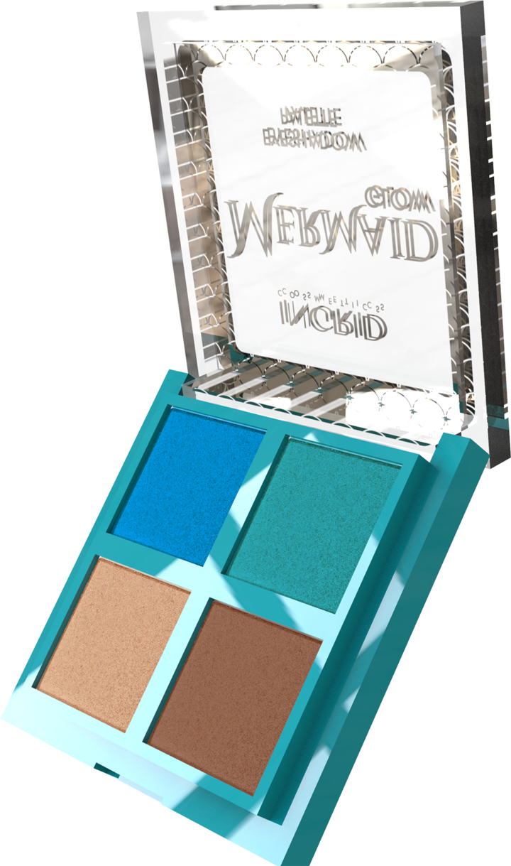 INGRID COSMETICS, Mermaid Glow, paleta cieni do powiek, Oceanic, 4,8 g ...