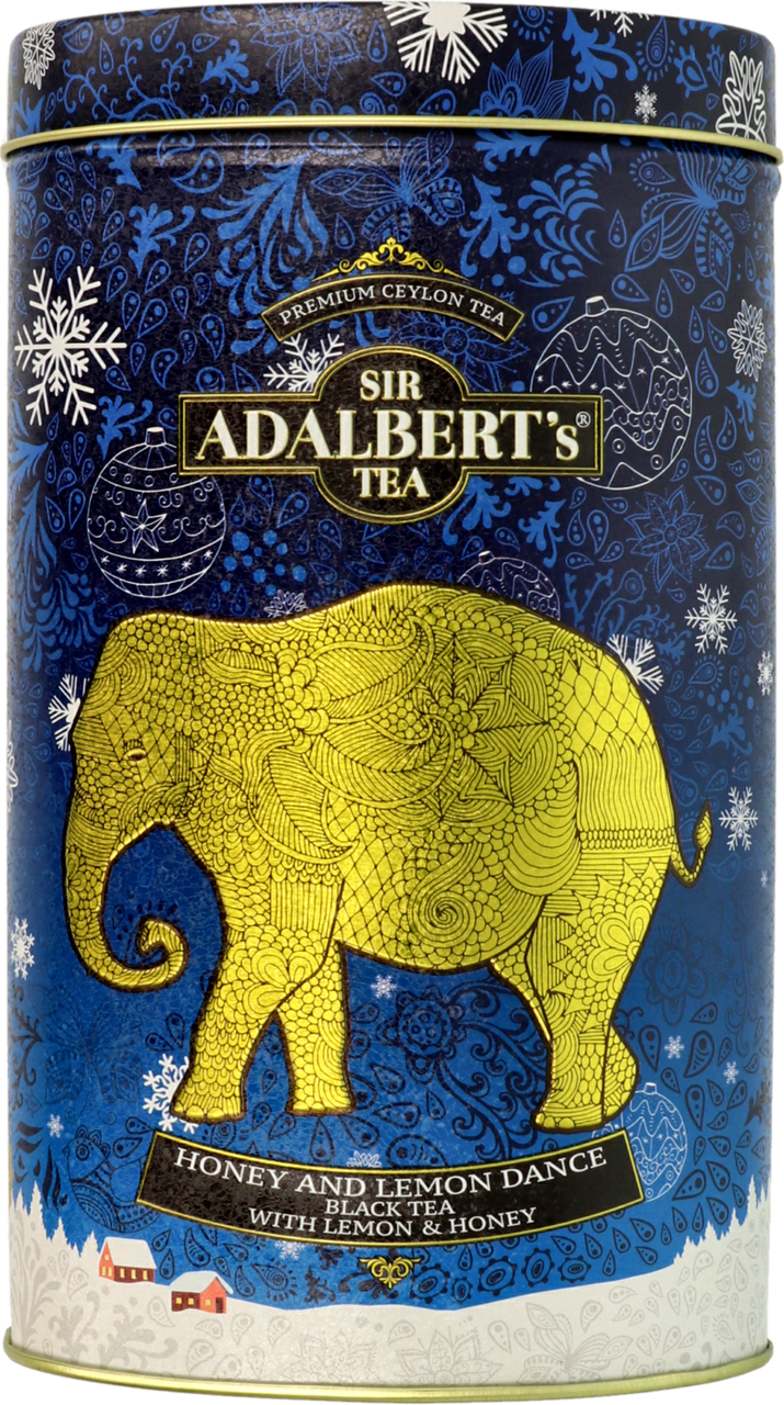 ADALBERT'S TEA, , herbata czarna, liściasta, z cytryną i miodem, 80 g ...