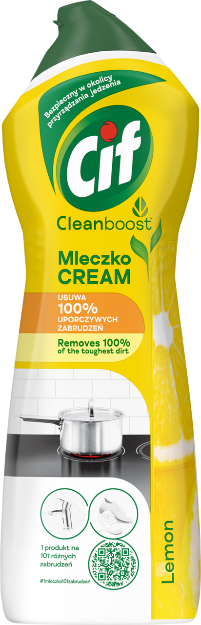 CIF, Cleanboost , mleczko do czyszczenia, Lemon, 780 g | Drogeria ...