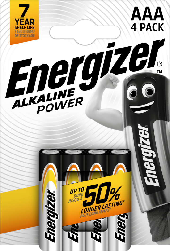 ENERGIZER, Power Seal , baterie alkaliczne, AAA-LR03, 4 szt. | Drogeria ...
