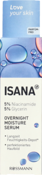 ISANA, Love Your Skin , serum do twarzy, nawilżające, na noc, 30 ml ...