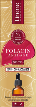 LIRENE, Folacin Anti-Age, serum do twarzy odmładzające, 50/70+, 30 ml ...