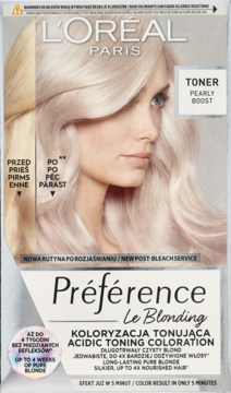 L'ORÉAL PARIS PRÉFÉRENCE, toner do włosów blond, kwasowy, 02 Pearly ...