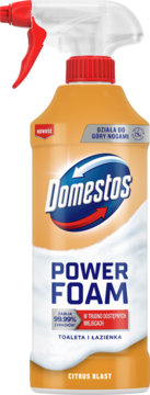 DOMESTOS, Power Foam , piana do mycia toalety i łazienki Citrus Blast ...