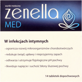 ZENELLA MED, tabletki dopochwowe, w infekcjach intymnych, wyrób ...