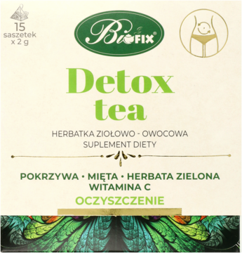 BIFIX, Detox Tea , herbata owocowo-ziołowa, Oczyszczenie, suplement ...