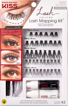 KISS, Mapping Kit , sztuczne rzęsy, kępki, KLCTK02, zestaw, 1 szt. | Drogeria Rossmann.pl