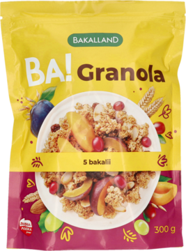 BAKALLAND, BA! , granola, 5 bakalii, 300 g | Drogeria Rossmann.pl