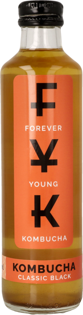 FOREVER YOUNG KOMBUCHA, napój Classic Black, 250 ml | Drogeria Rossmann.pl