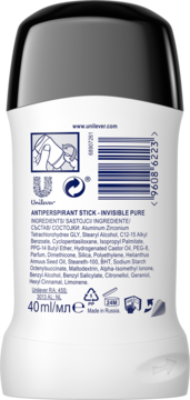 REXONA, Invisible Pure, antyperspirant w sztyfcie, dla kobiet, 40 ml ...