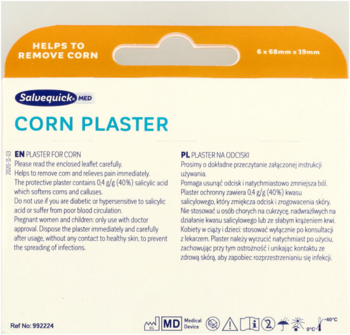 SALVEQUICK, Corn Plaster , plaster na odciski, 6 szt. | Drogeria ...