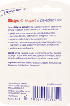 BLISTEX, Sensitive , balsam do ust, 4,25 g | Drogeria Rossmann.pl