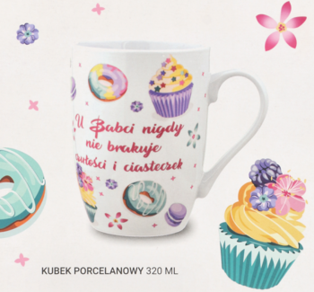 ELOY, , kubek porcelanowy 320ml, Babcine słodkości, 1 szt. | Drogeria ...
