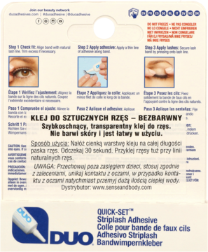 DUO, klej do sztucznych rzęs, bezbarwny, 7 g | Drogeria Rossmann.pl