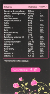 REGITAL, Forte , tabletki, Zdrowe włosy i paznokcie, suplement diety ...
