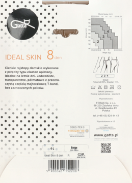 GATTA, , rajstopy 8den, beige 4, 1 para | Drogeria Rossmann.pl