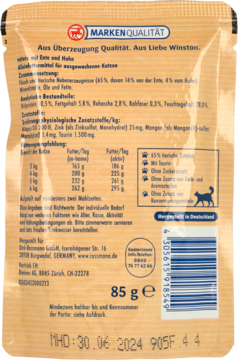 WINSTON, Nature , karma pełnoporcjowa mokra dla dorosłych kotów, z ...