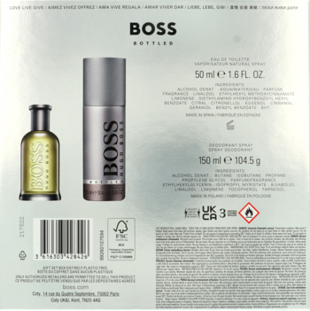 HUGO BOSS, Love Live Give , zestaw woda toaletowa 50ml + dezodorant w ...