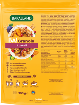 BAKALLAND, BA! , granola, 5 bakalii, 300 g | Drogeria Rossmann.pl