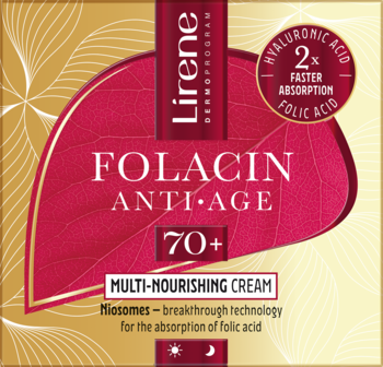 LIRENE, Folacin Anti-Age, krem do twarzy multiodżywczy 70+, 50 ml ...