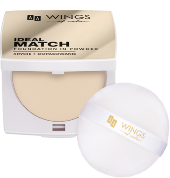 AA WINGS OF COLOR, Ideal Match , podkład do twarzy, w pudrze, nr 01 Light, 8,5 g | Drogeria ...