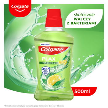 COLGATE, Plax Tea & Lemon, płyn do płukania jamy ustnej, 500 ml ...