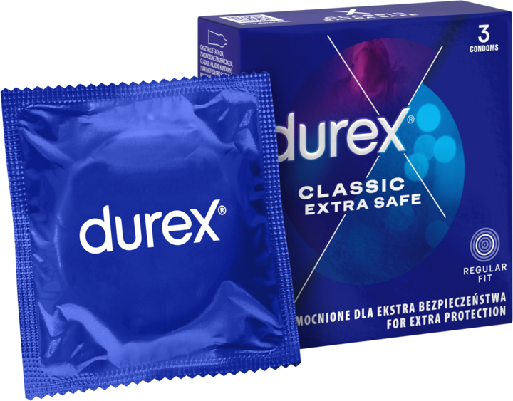 DUREX, Classic Extra Safe, prezerwatywy, Regular Fit, 3 szt. | Drogeria ...