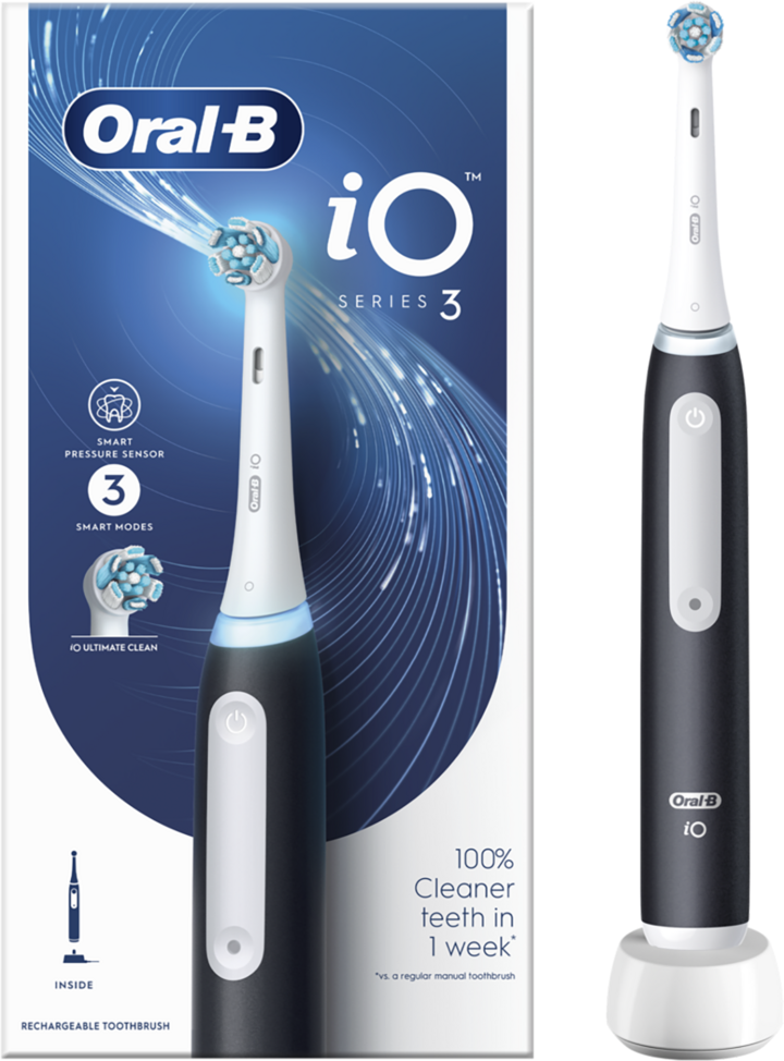 ORAL-B, iO 3, szczoteczka elektryczna, Matte Black, 1 szt. | Drogeria ...