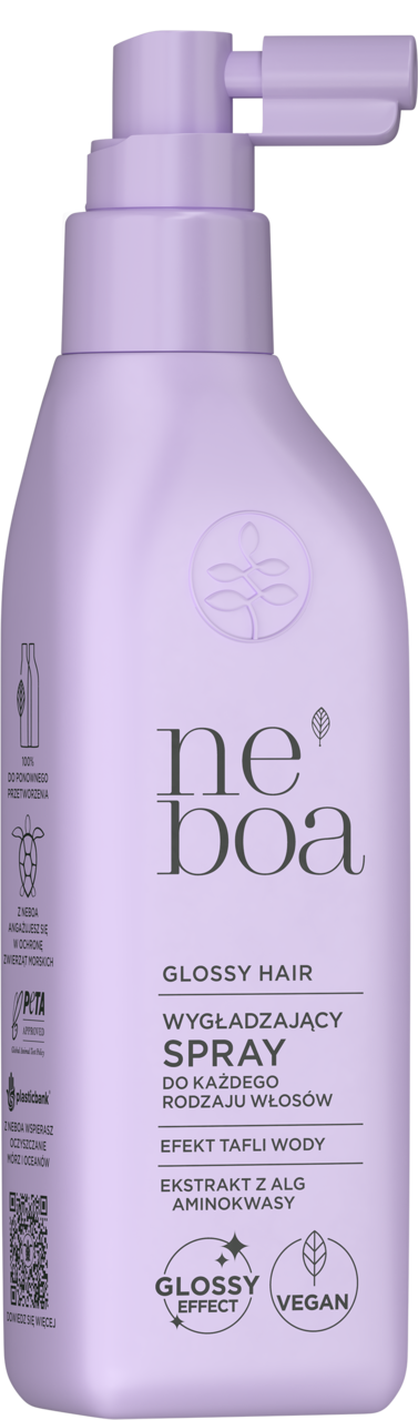 NEBOA, Styling Glossy Hair, spray do włosów, naturalny wygładzający ...