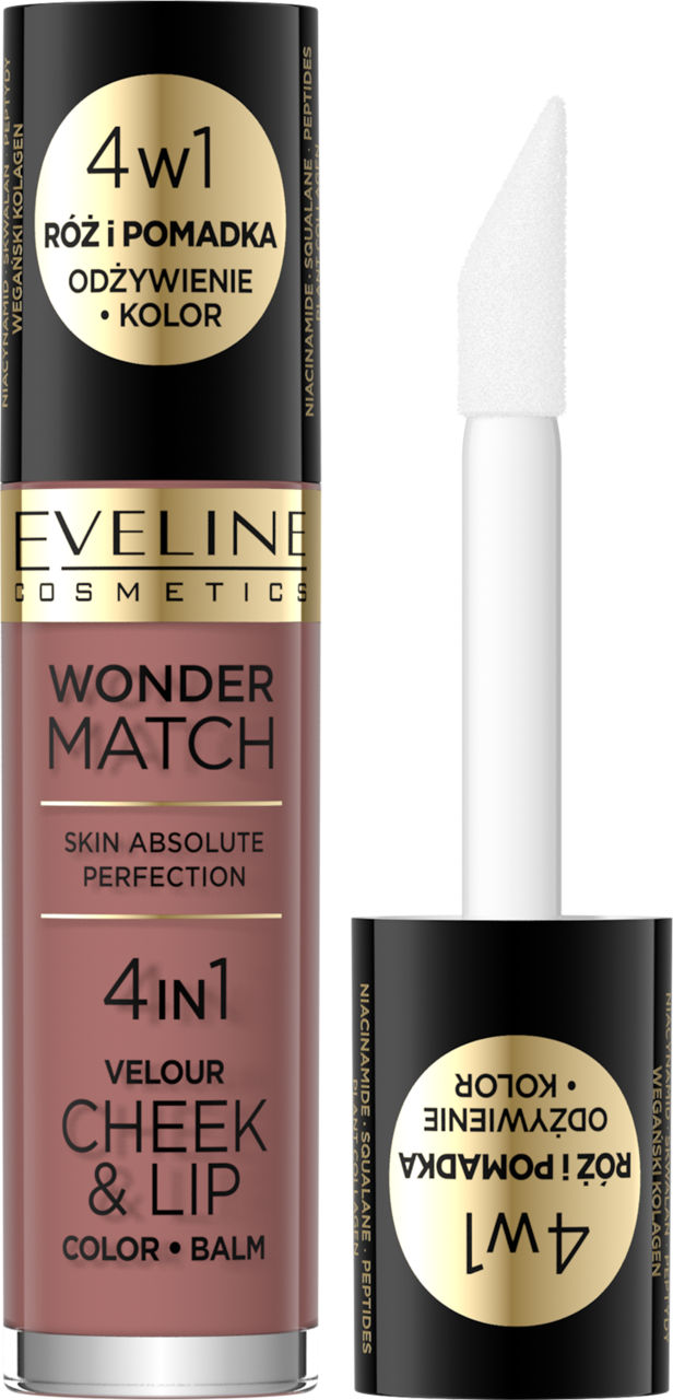 EVELINE COSMETICS, Wonder Match , róż do policzków i pomadka, 4w1, nr ...