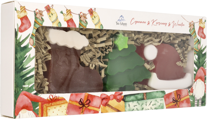 TSO MORIRI, , zestaw mydeł choinka+but+czapka, 200 g | Drogeria Rossmann.pl