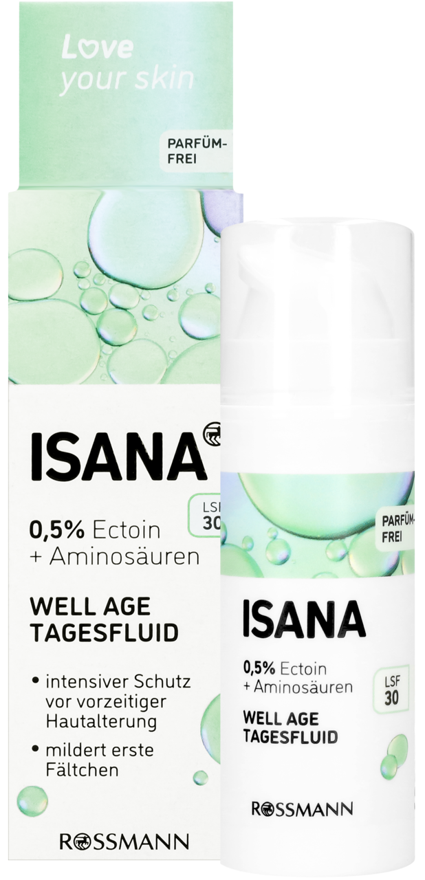 ISANA, , fluid przeciwzmarszczkowy na dzień, SPF 30, 30 ml | Drogeria ...