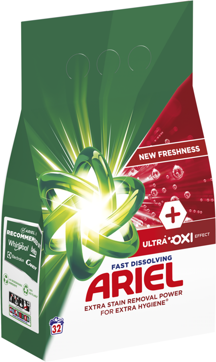 ARIEL, Ultra Oxi Effect , proszek do prania, 1,76 kg | Drogeria Rossmann.pl