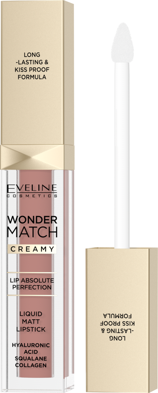 EVELINE COSMETICS, Wonder Match , pomadka do ust, w płynie, matowa, nr 04, formuła long-lasting ...