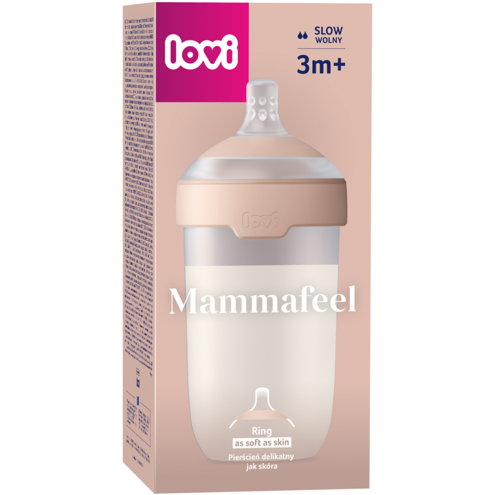 LOVI, Mammafeel , butelka z dynamicznym smoczkiem, 250ml, 3m+, 250 ml | Drogeria Rossmann.pl